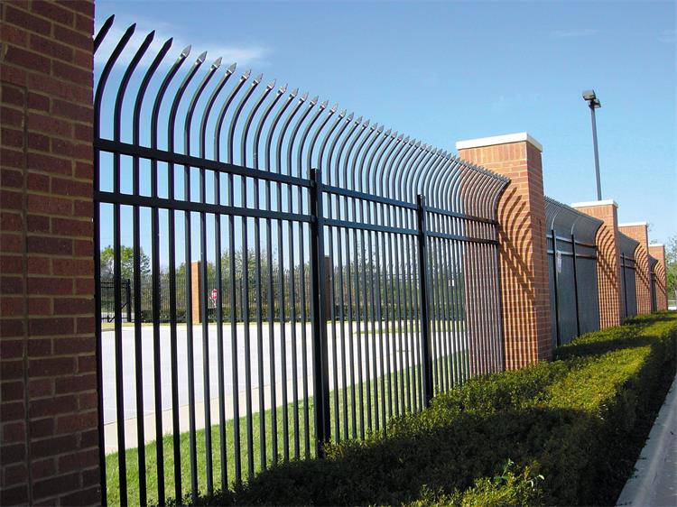High-Security Galvanized & Powder Coated Steel Picket Fence