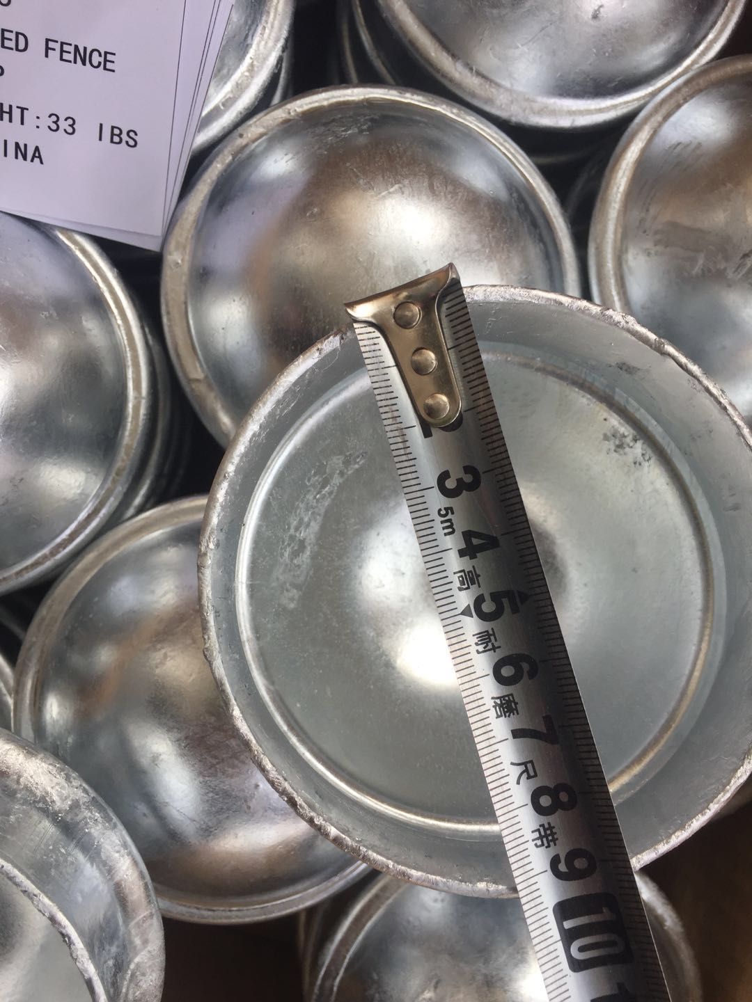 Galvanised Round End Post Cap 80NB China Supplier